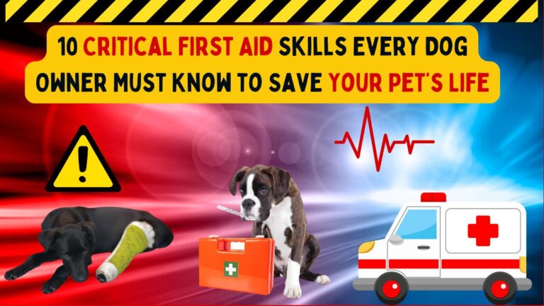 10 Critical First Aid Skills Every Dog Owner Must Know to Save Their ...